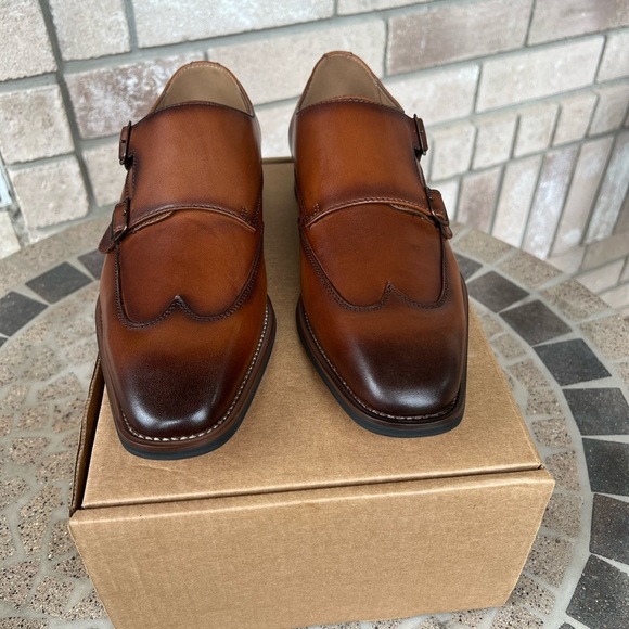 La Milano | Shoes | Nib La Milano Double Monk Strap Slip On Loafer Cap ...